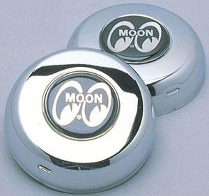 Chrome Horn Button - With Moon Logo